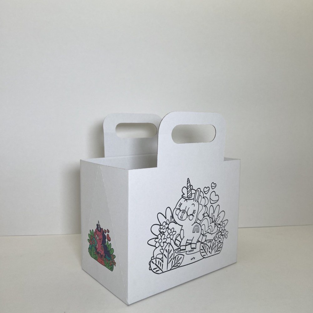 Genți de colorat 250X150X200 ‘Unicorn’ cu desene pe cele două laturi ...
